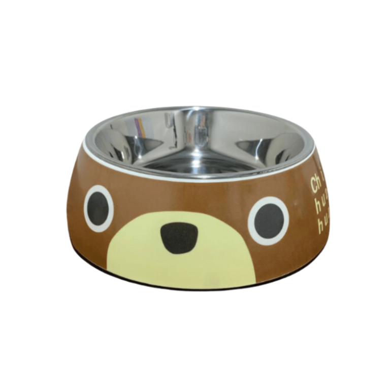 Marben Pets Plato de Melamina con Acero Inoxidable para Perros ...